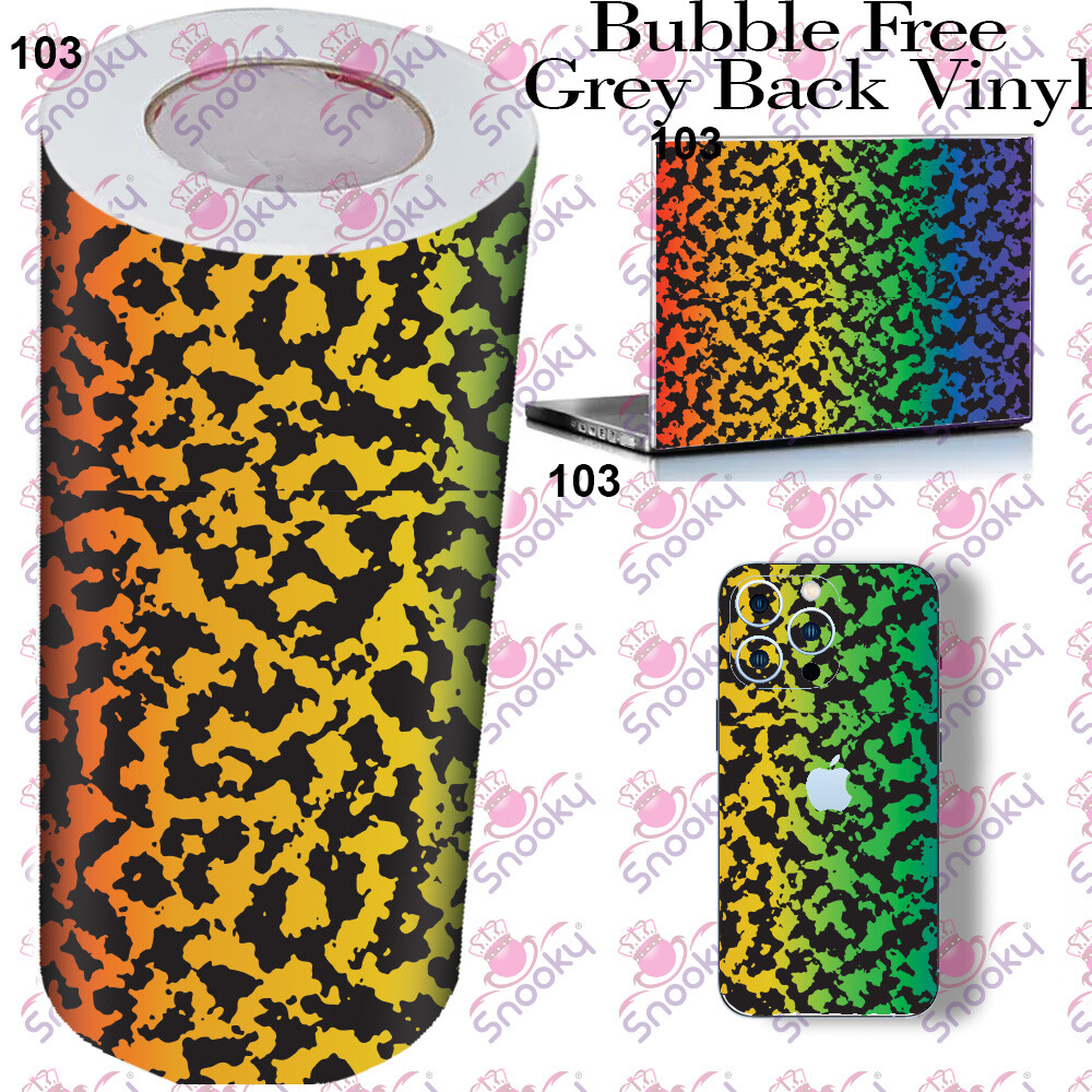 Rainbow Camo Printed Wrapping Skin Roll
